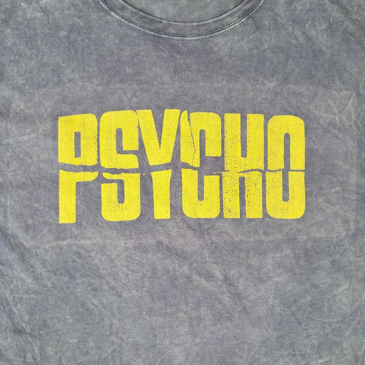 Psycho logo Alfred Hitchcock classic movie acid... - Depop