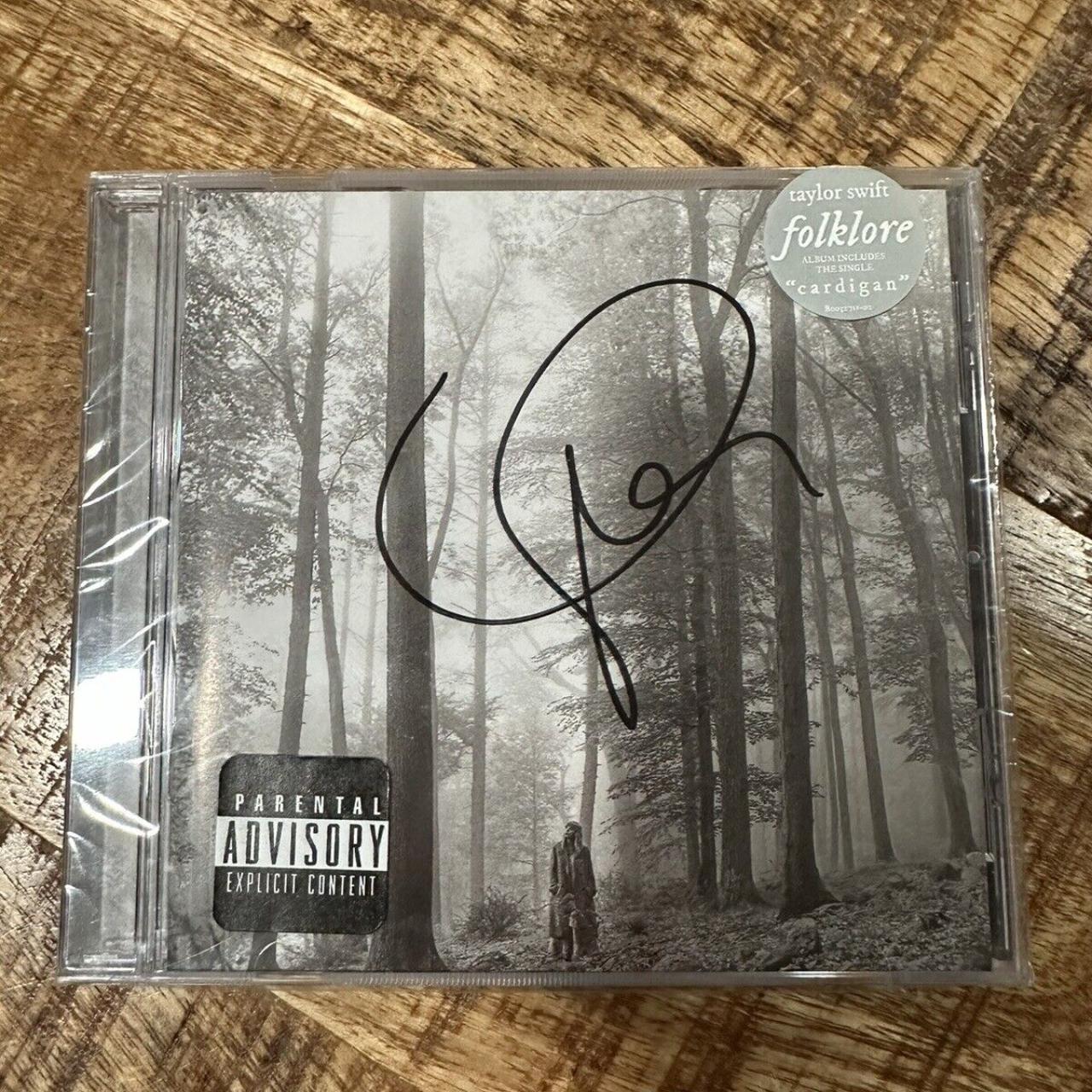 Signed Taylor Swift Folklore CD Album Limited... - Depop