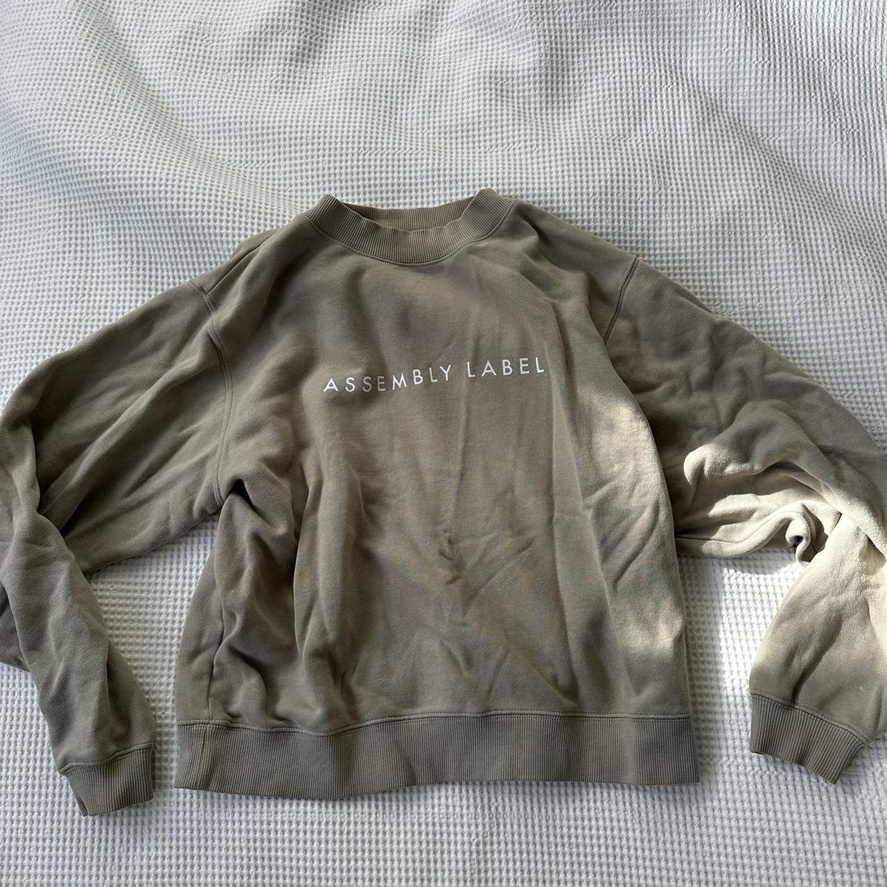Assembly label crew neck - sage green colour -... - Depop