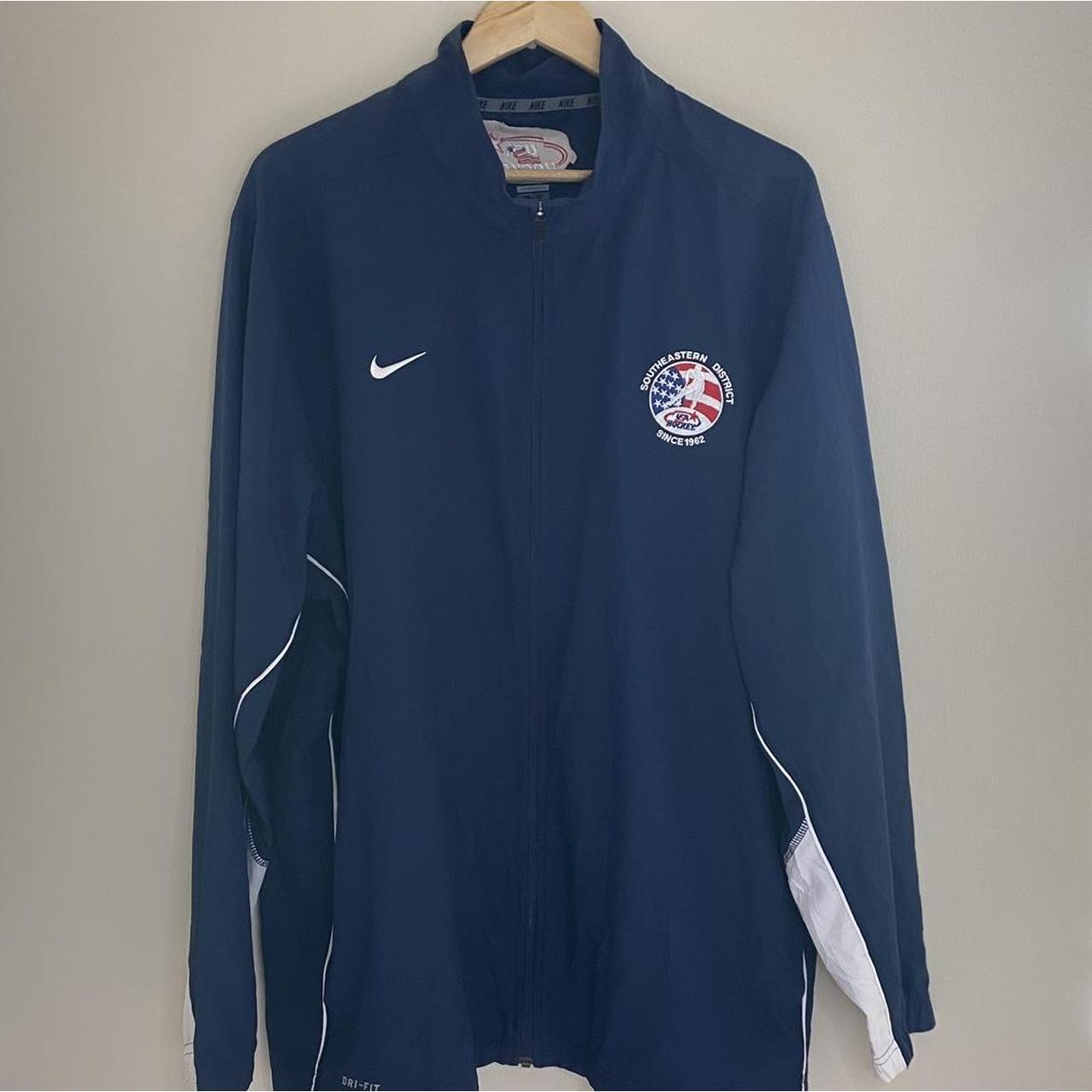 Nike full zip Southeastern District hockey jacket -... - Depop