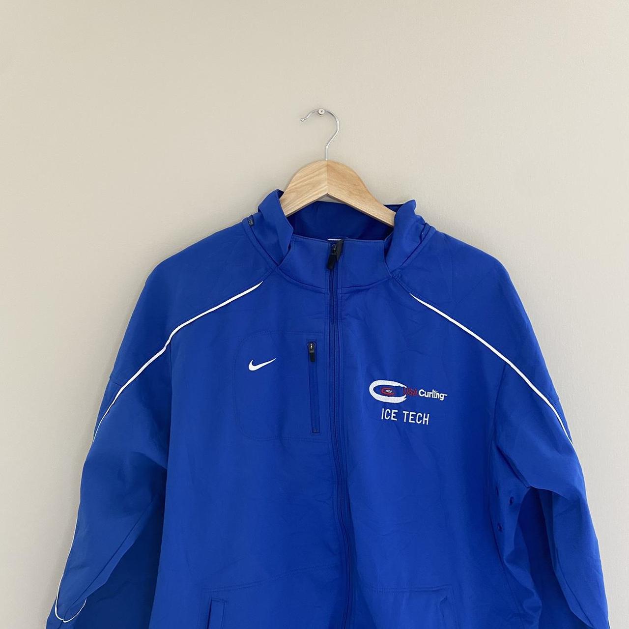 Nike USA curling full zip jacket - Embroidered logos... - Depop