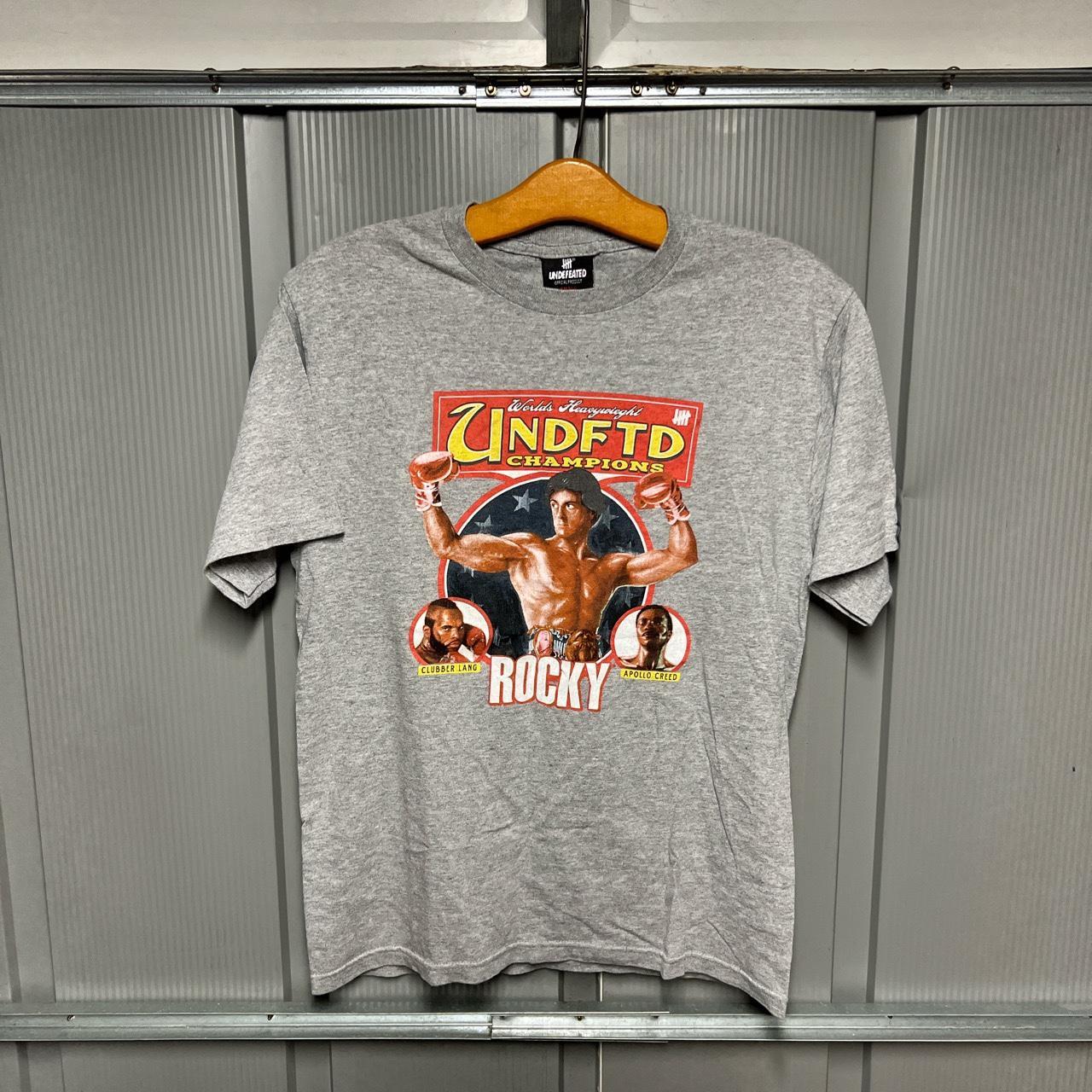 Vintage Y2K Undefeated X Rocky Tee In Great... - Depop