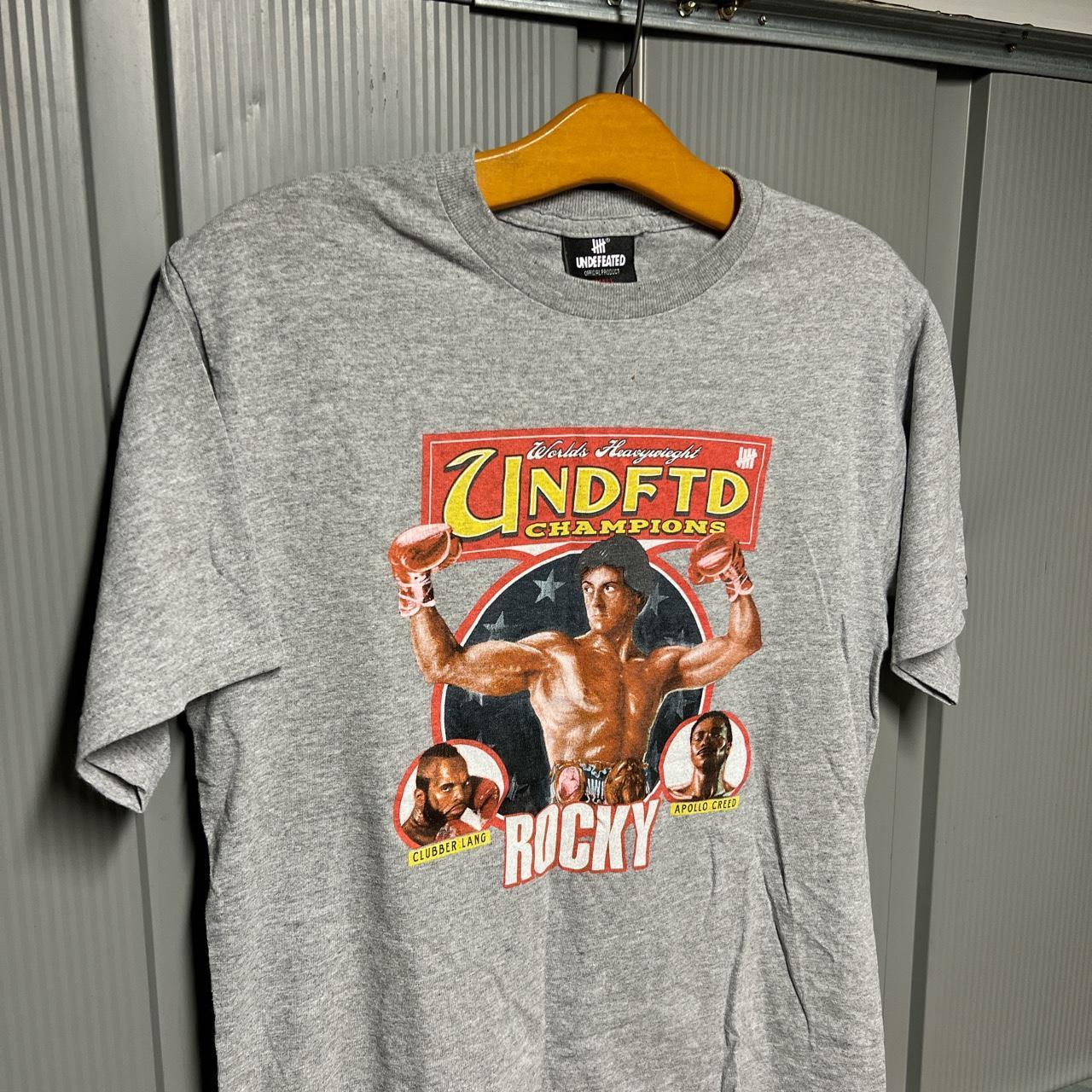 Vintage Y2K Undefeated X Rocky Tee In Great... - Depop