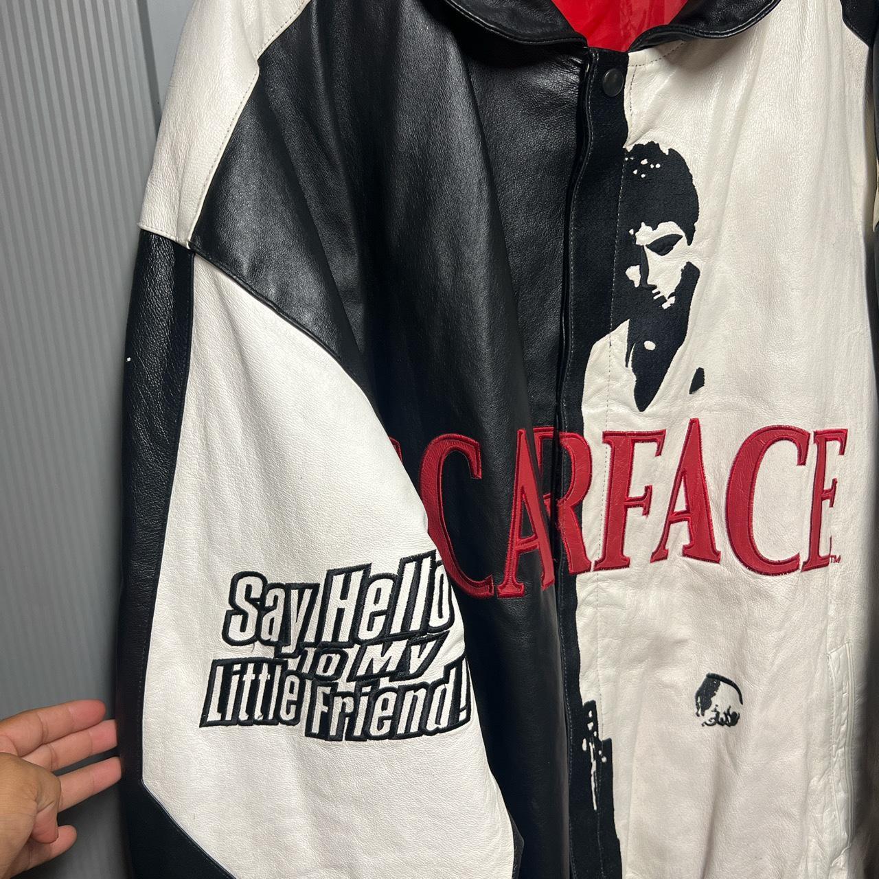 Vintage 90’s Scarface Leather Jacket In Great... - Depop
