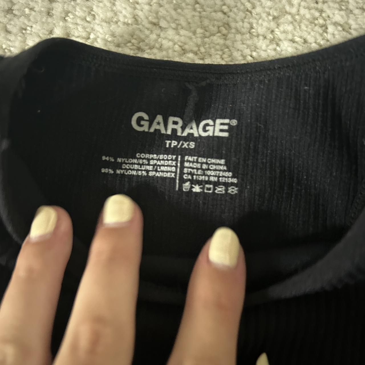 garage tank top black + stretchy , comfy... - Depop