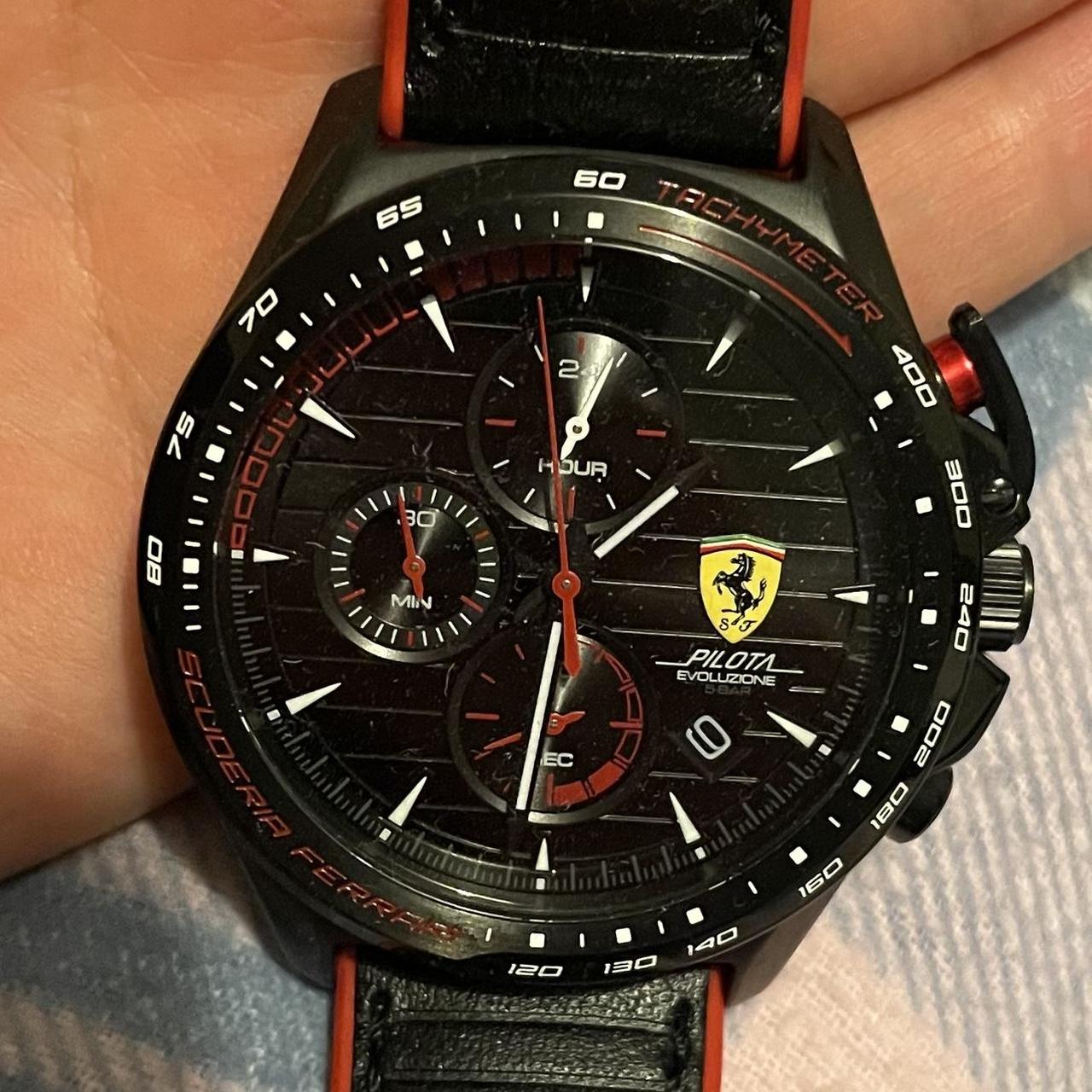Men’s Ferrari Leather Watch Brand new, never worn... - Depop