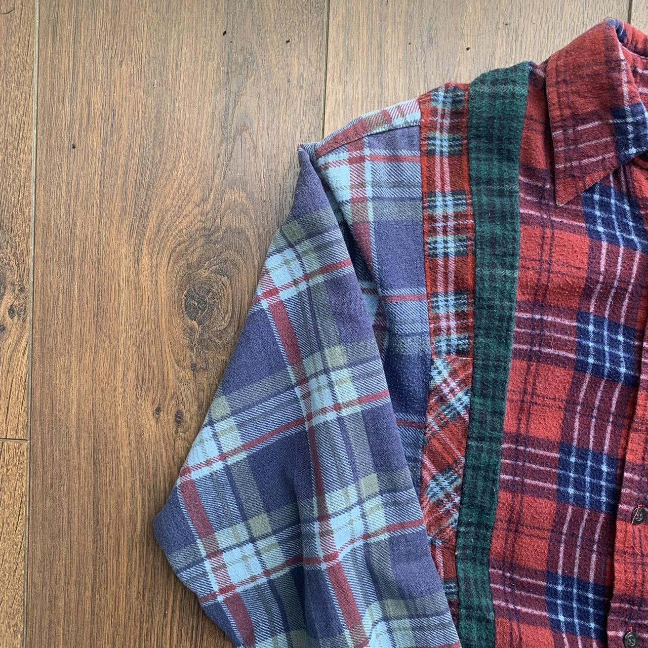 Needles rebuild flannel shirt Size XS (TTS M... - Depop