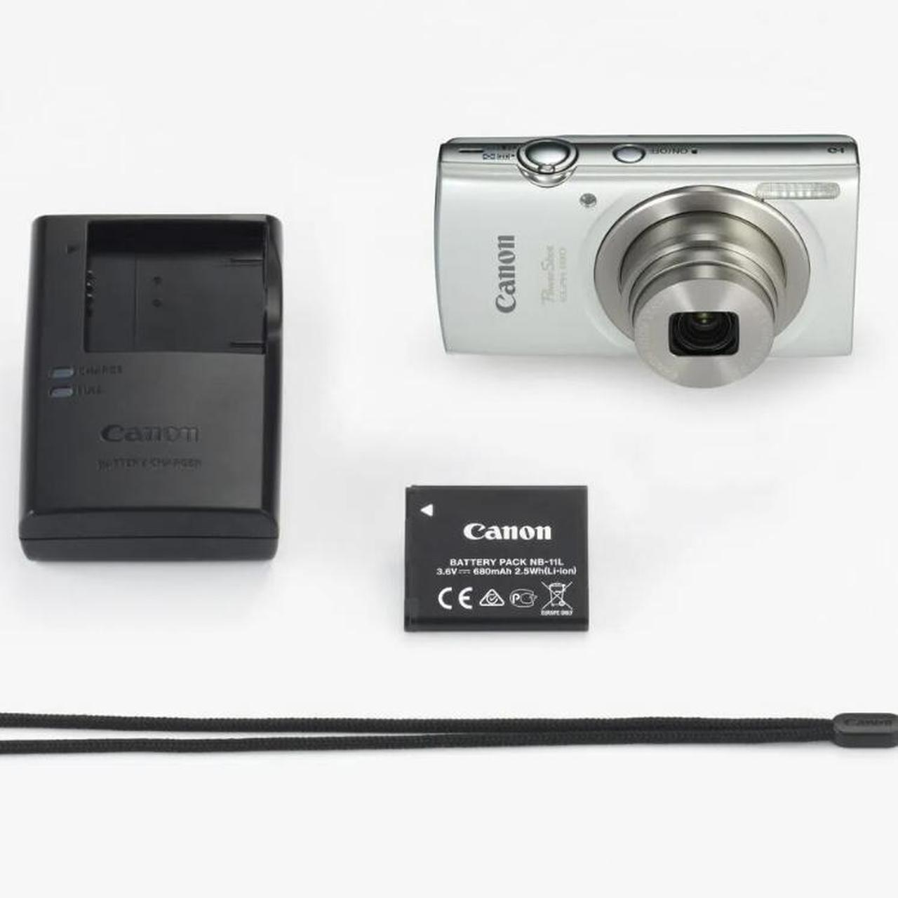 Canon PowerShot ELPH 180 20MP Digital Camera Silver - Depop