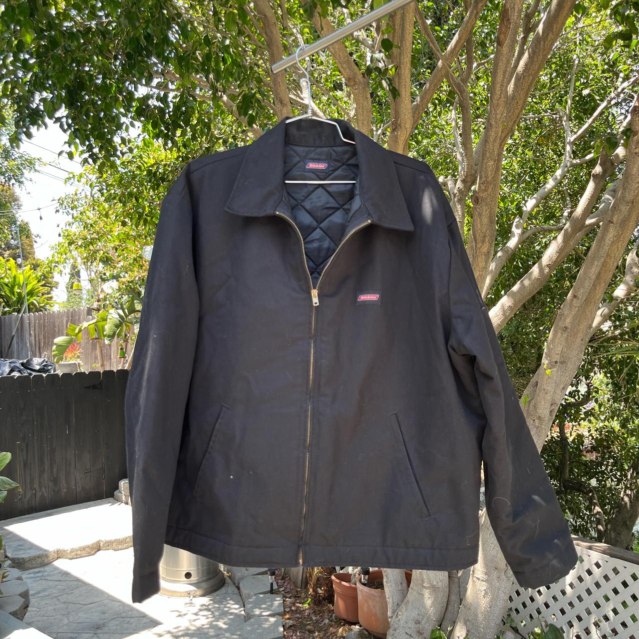 Black insulated dickies work jacket XL men’s Only... - Depop