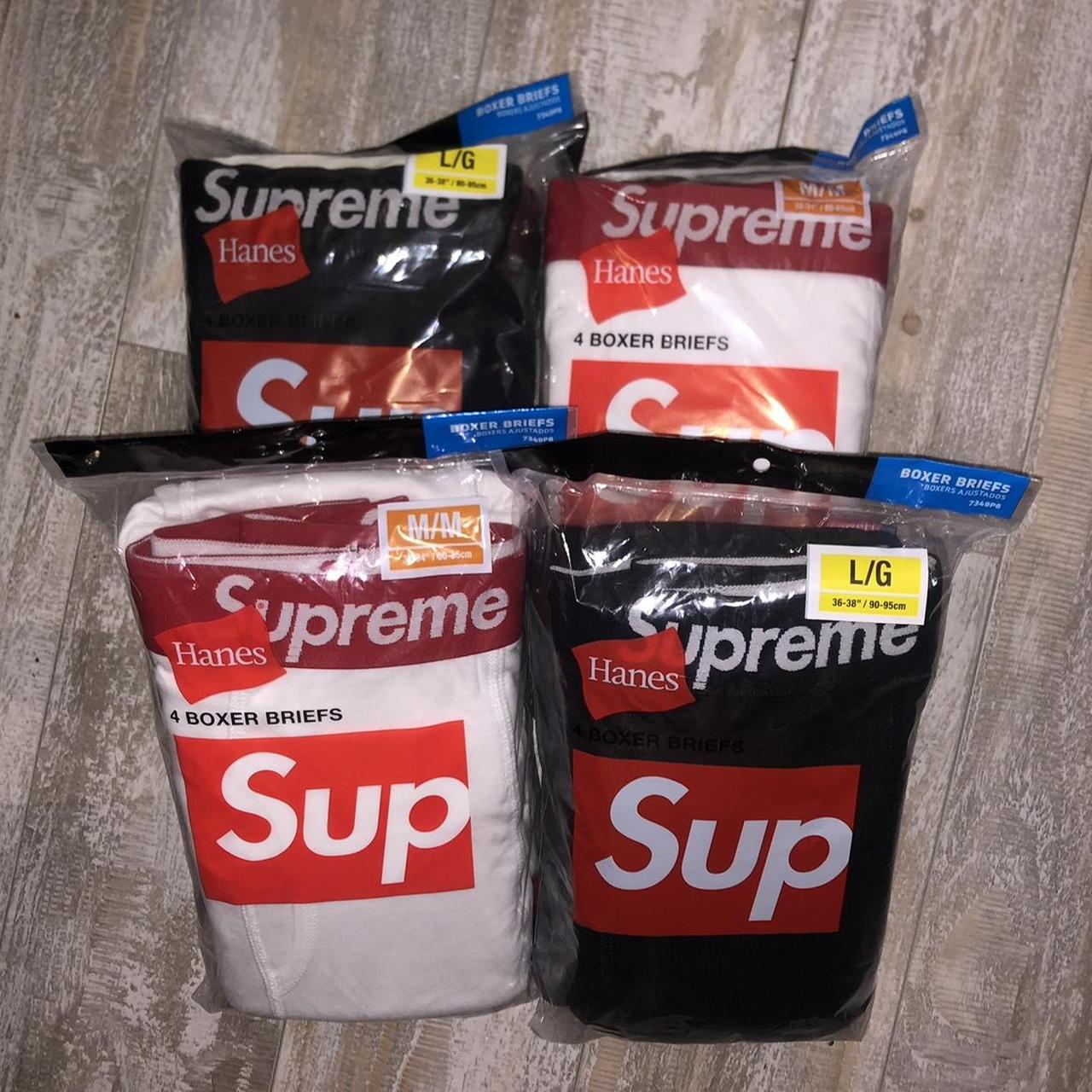 SUPREME BOXERS Supreme x Hanes Mens Boxers Colour:... - Depop