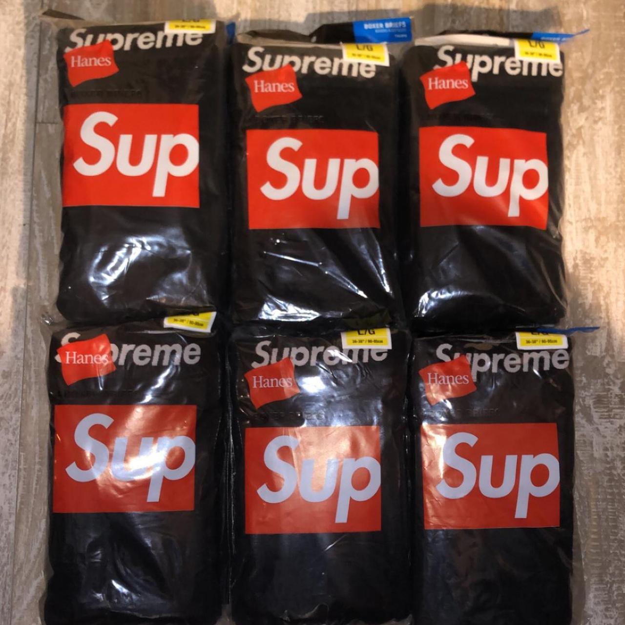 SUPREME BOXERS Supreme x Hanes Mens Boxers Colour:... - Depop