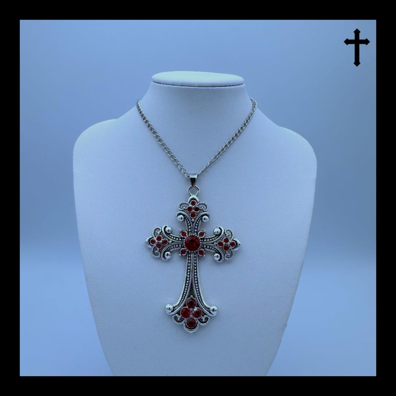 BloodBorne Cross Choker - dm for chain option [... - Depop