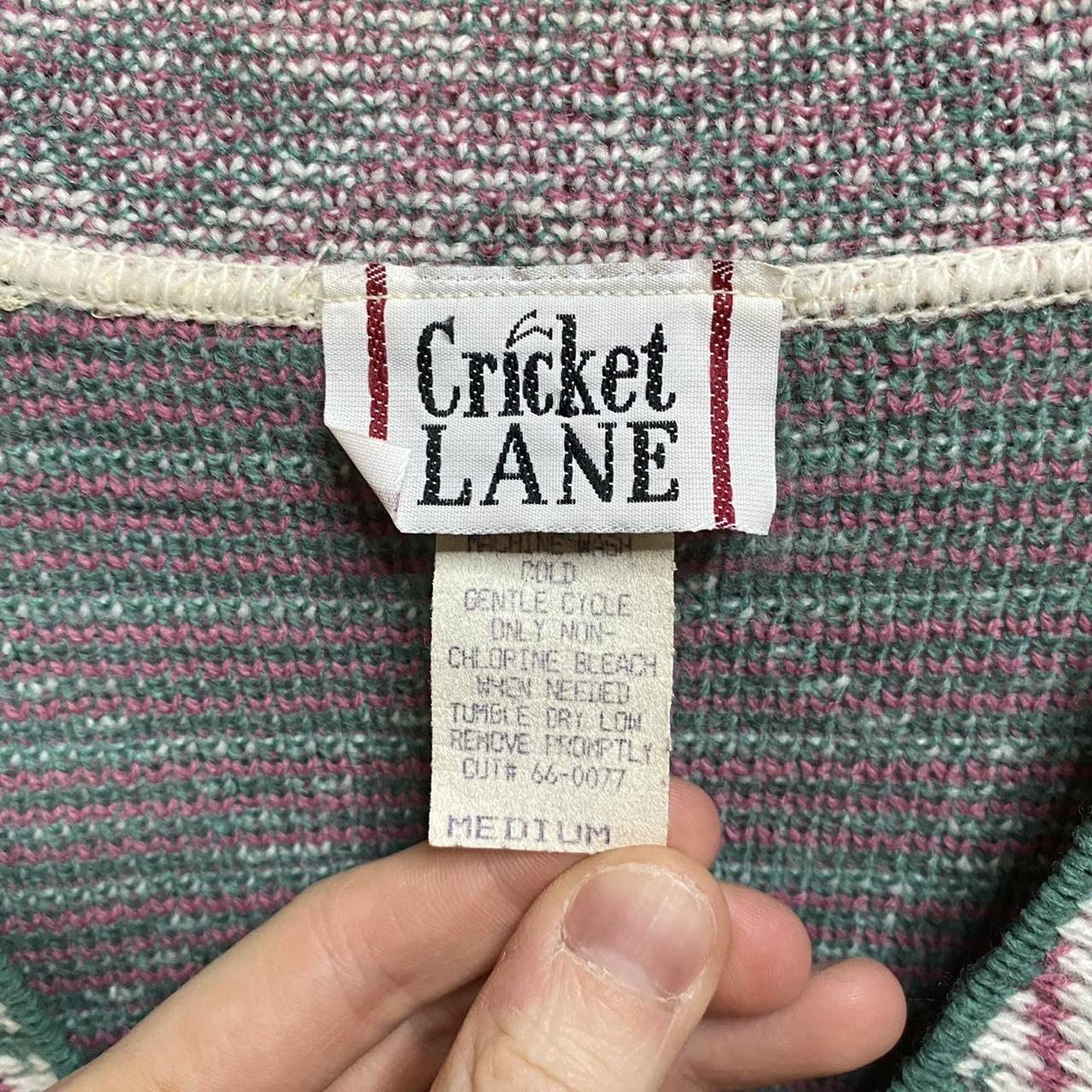 Vintage 1990s Cricket lane knit cardigan sweater. ... - Depop