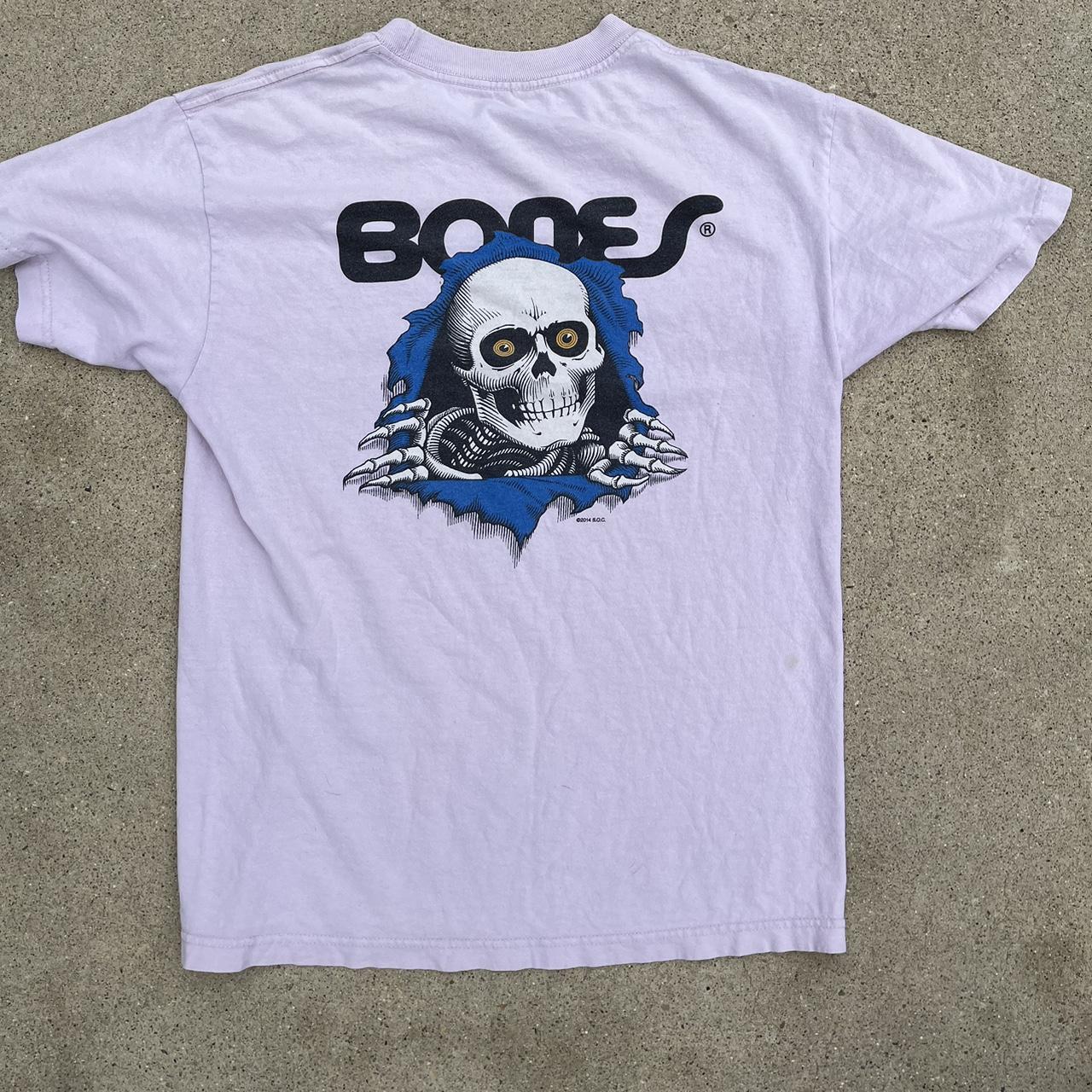 Vintage pink Powell peralta Bones shirt Super nice... - Depop