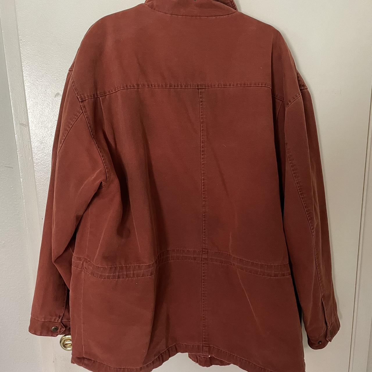 Vintage Red Orange Jacket XL #vintage #90s #jnco... | Depop