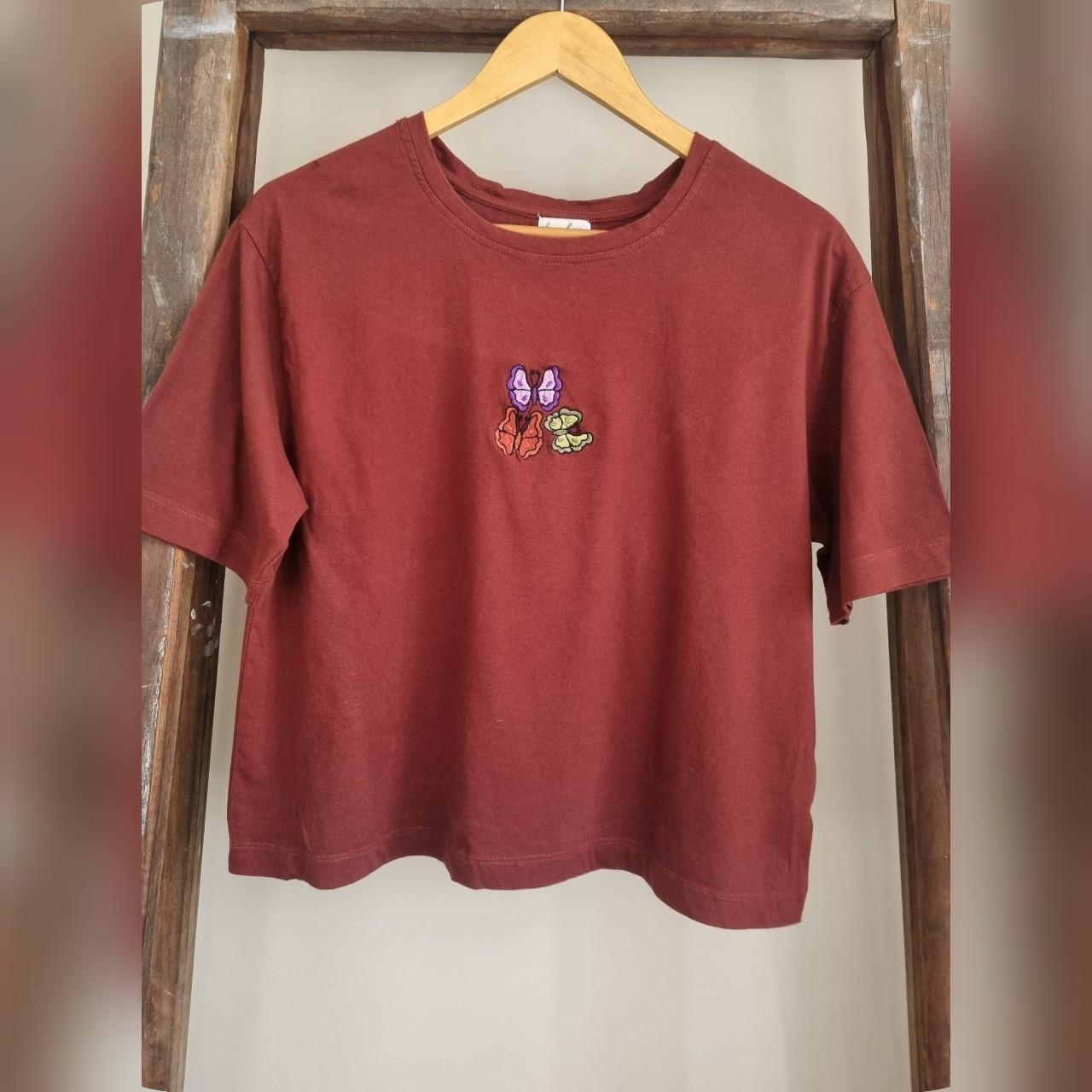 🌿 Tree of Life Embroidered tee T shirt Top Great... | Depop