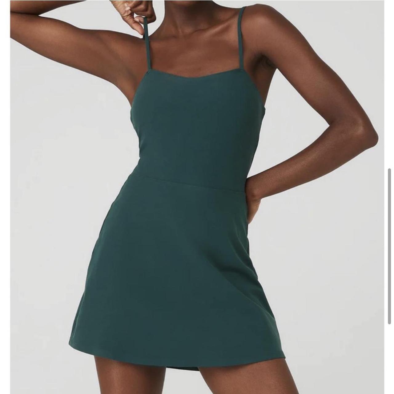 Alo Women's Green Dress | Depop