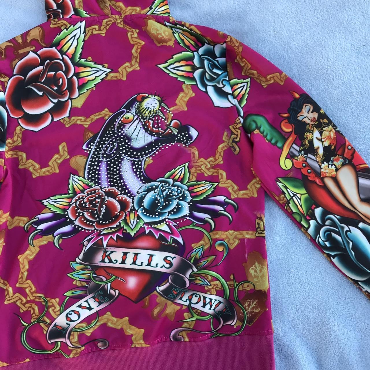 Ed hardy Look alike Sweater In great condition... - Depop