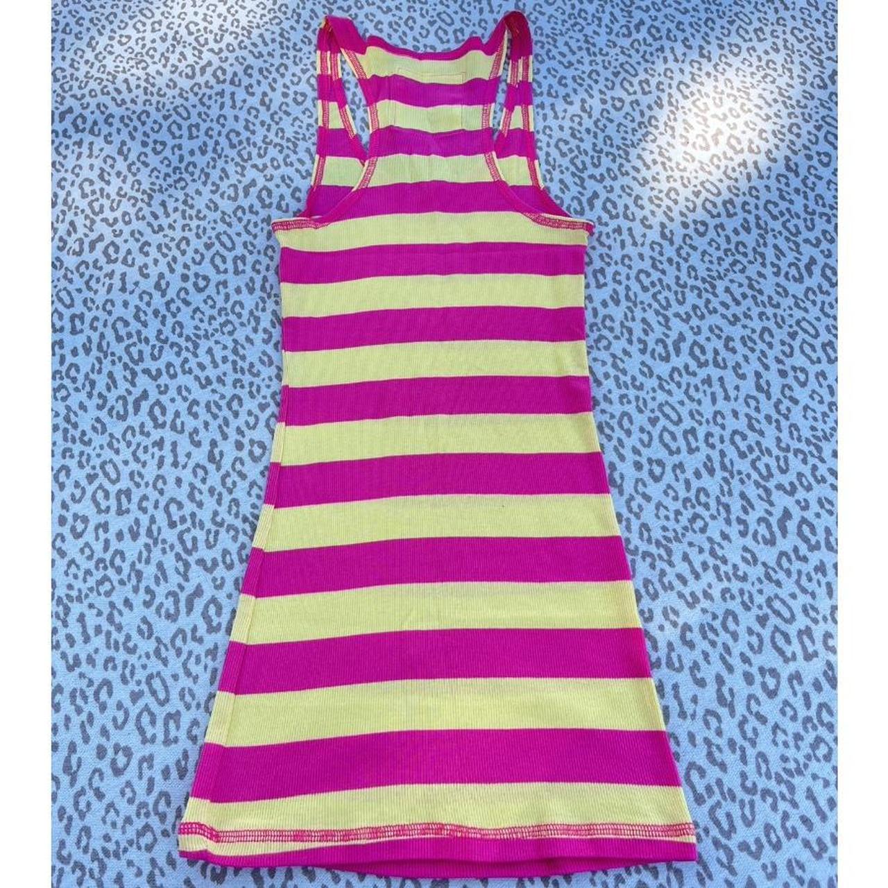 Pink & Yellow Tank Top Super cute & 2000s cute emo... - Depop