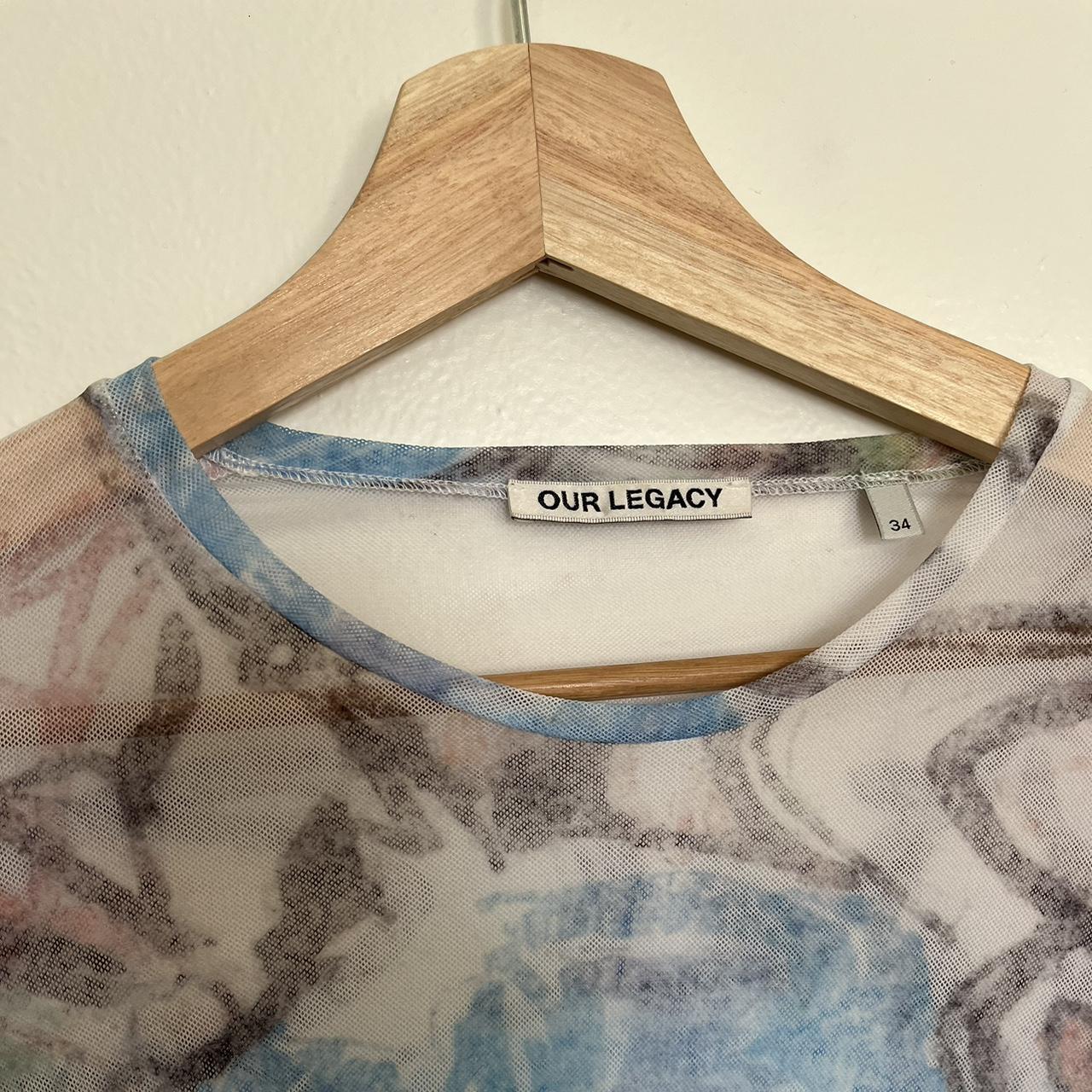 our legacy mesh super slim long sleeve top marked... - Depop