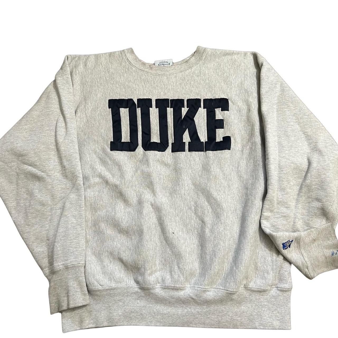 Duke Men's Grey Sweatshirt | Depop
