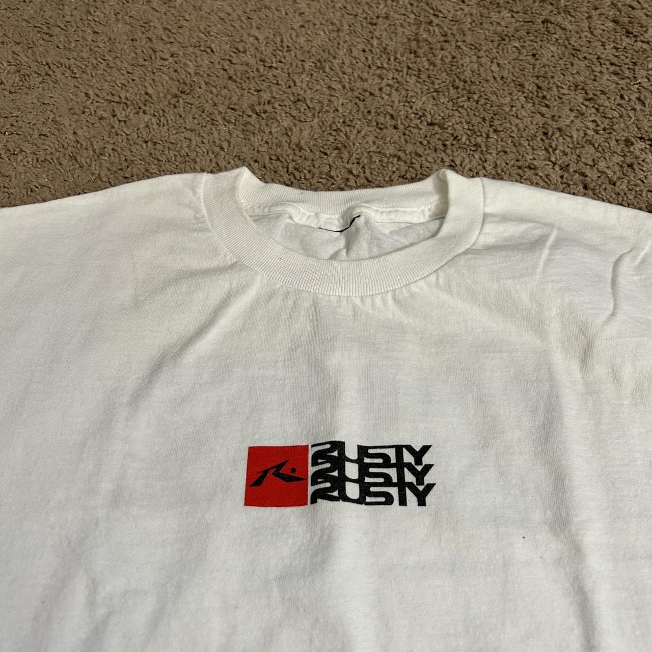 Rusty Men's White T-shirt | Depop