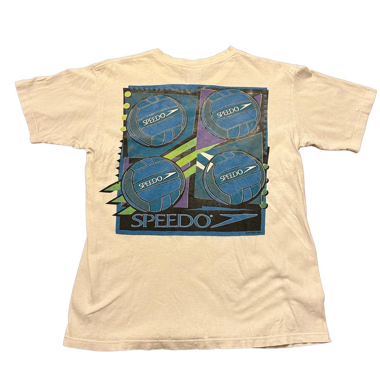 Vintage 1990's Speedo Soccer T shirt Medium -... - Depop