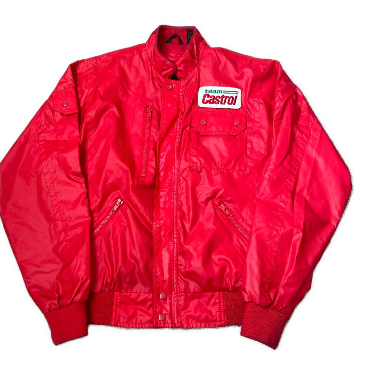 Vintage 1970's Team Castrol Racing Jacket Small -... - Depop