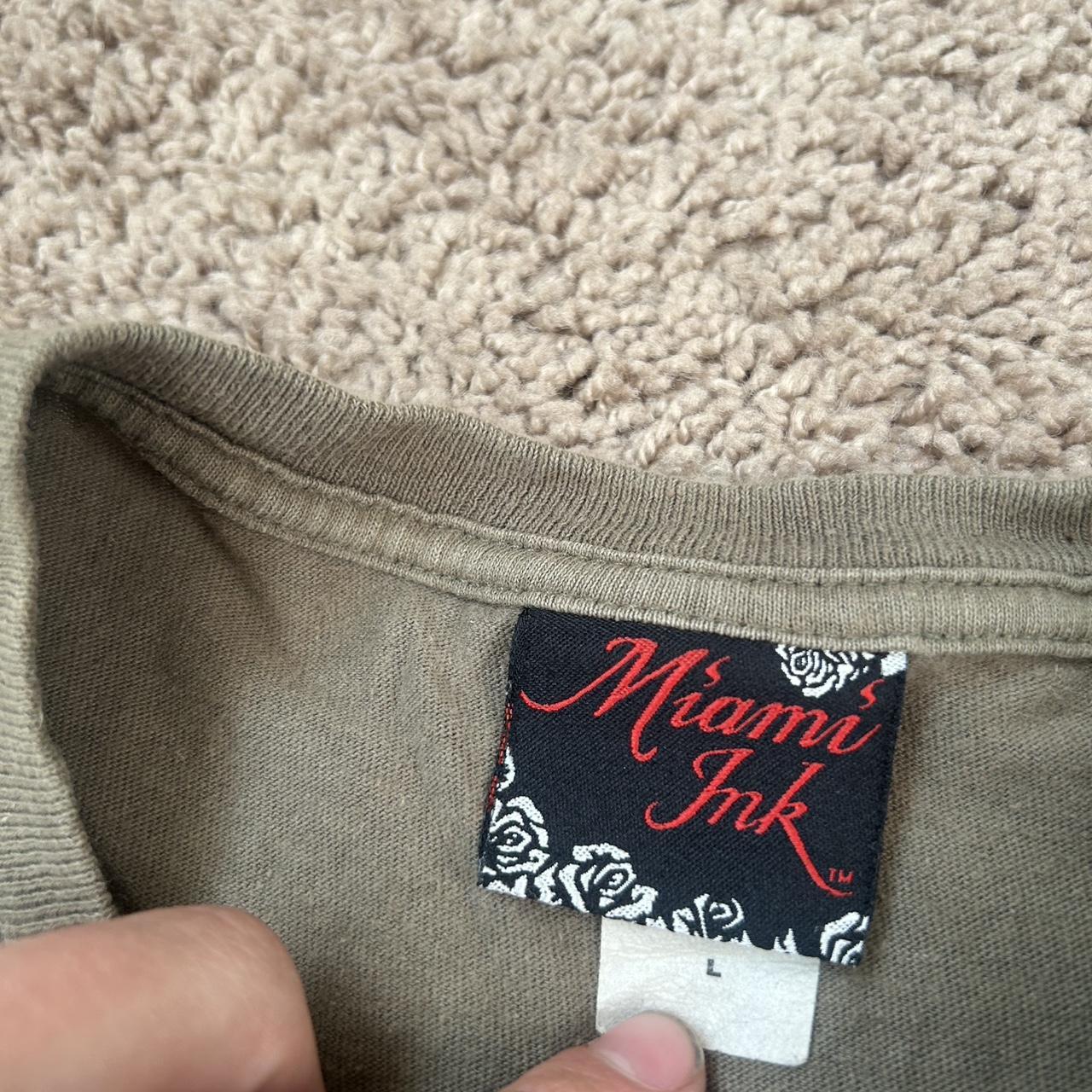 Vintage Y2K Miami Ink Thermal Longsleeve T... | Depop