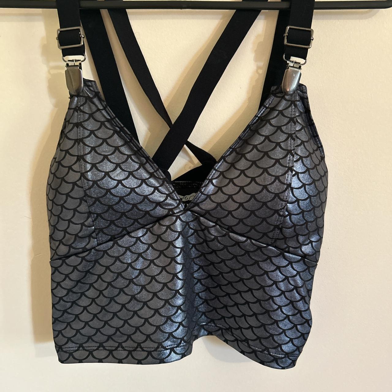 Killstar Mermaid Scale Top Excellent condition -... - Depop