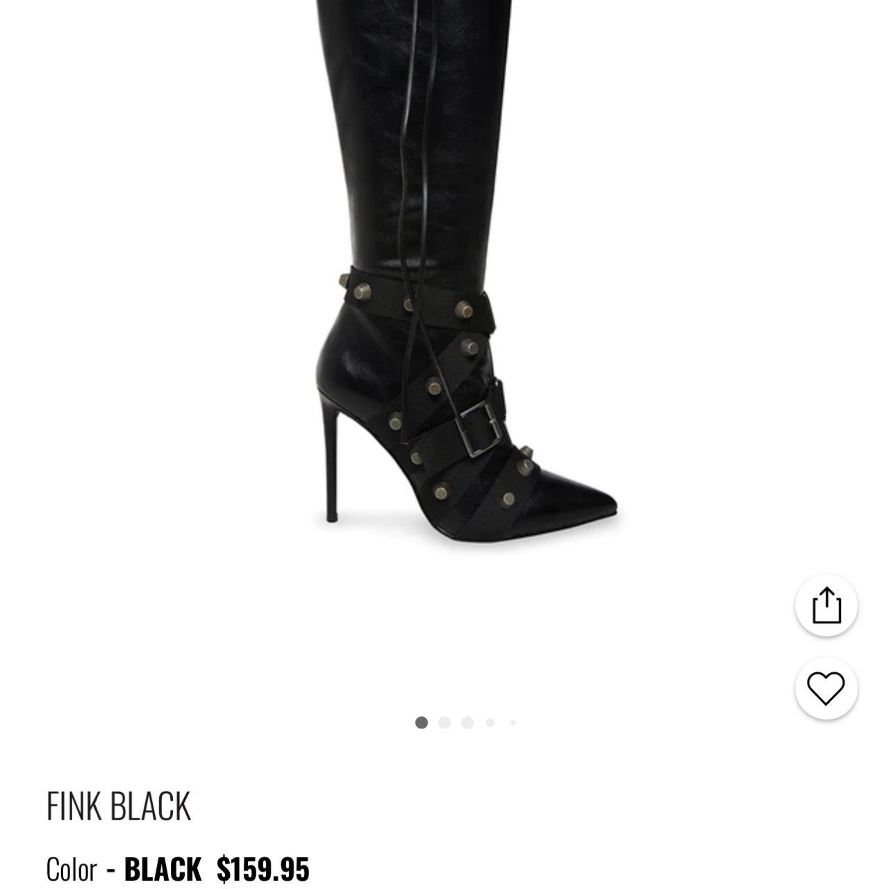 FINK blk knee high boots by STEVE MADDEN ||... - Depop