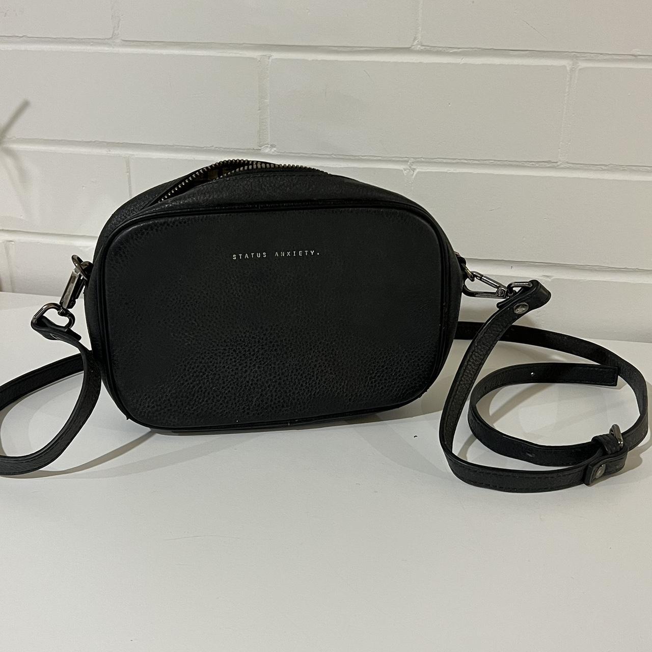 Status anxiety Plunder Bag - Black Soft shrunken... - Depop