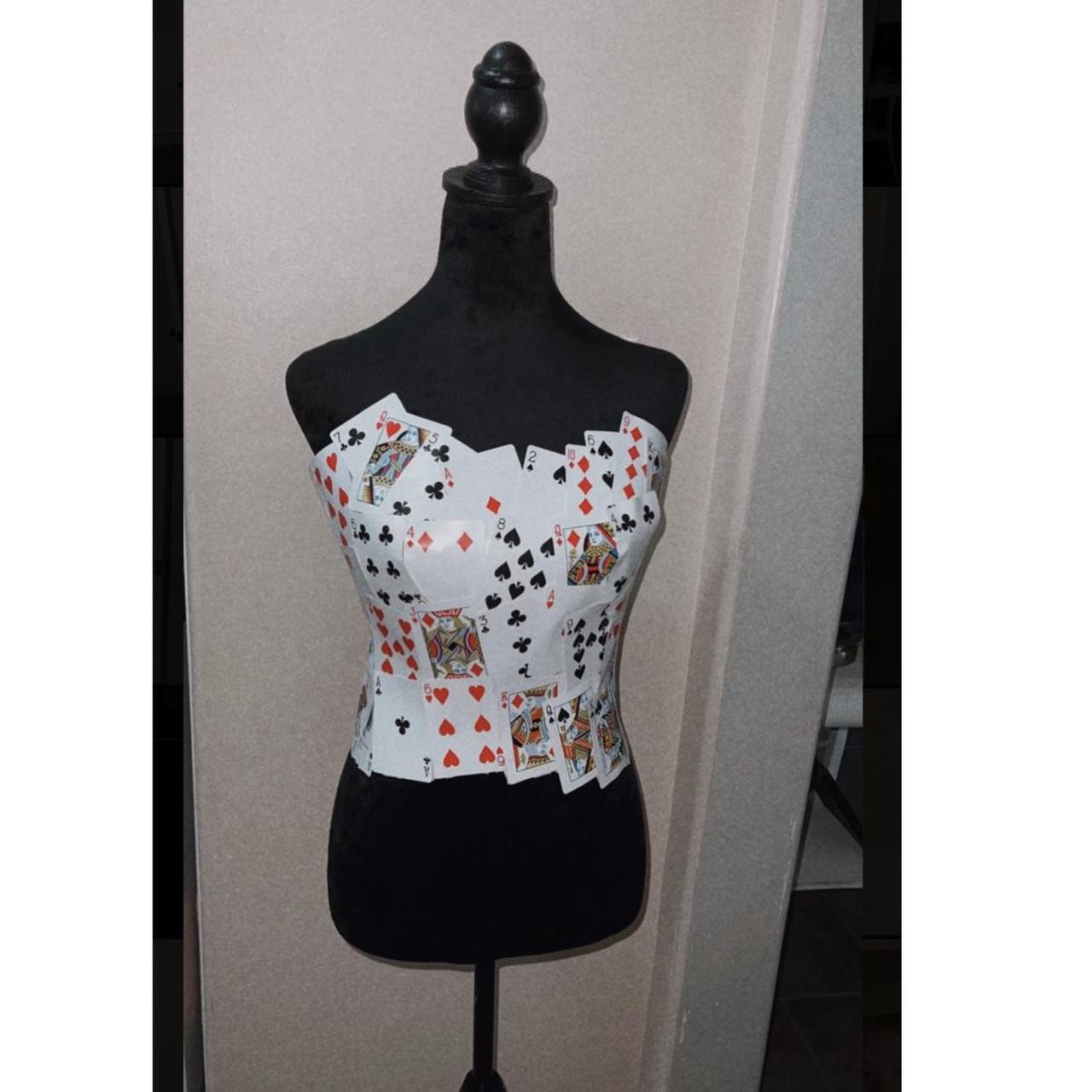 Custom made deck of cards corset. I can make it for... - Depop