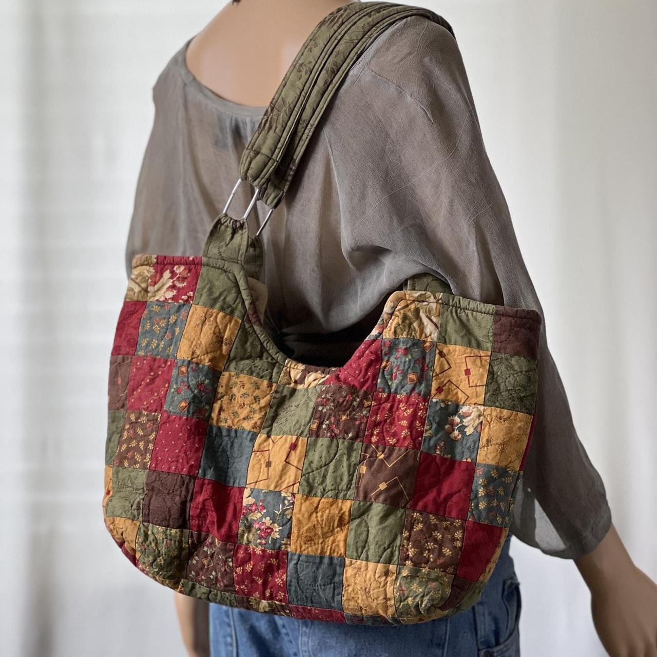 y2k Fairycore patchwork quilt bag whimsigoth... - Depop