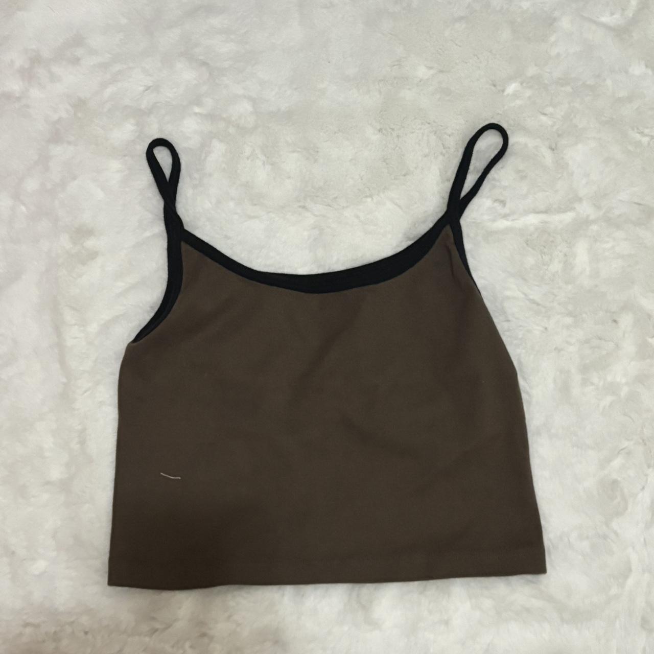 Rare brandy tank top Black and brown! Super cute... - Depop