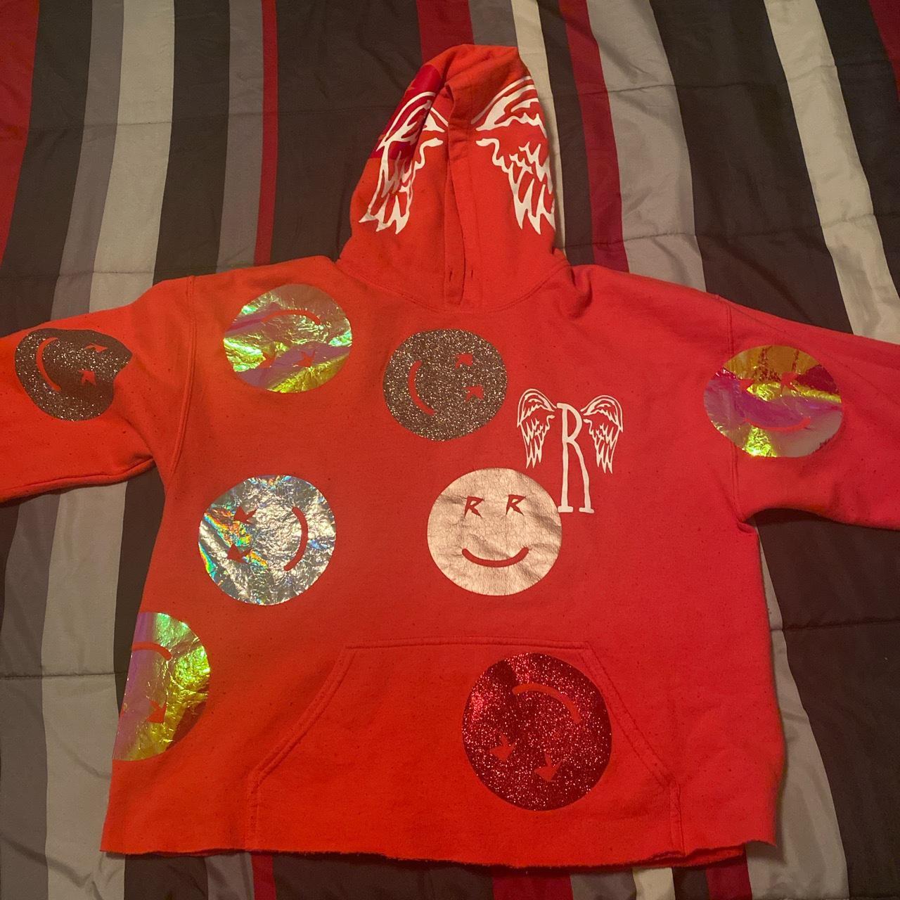 Real is Rare Hoodie Size Large Cropped At Bottom Lot... - Depop