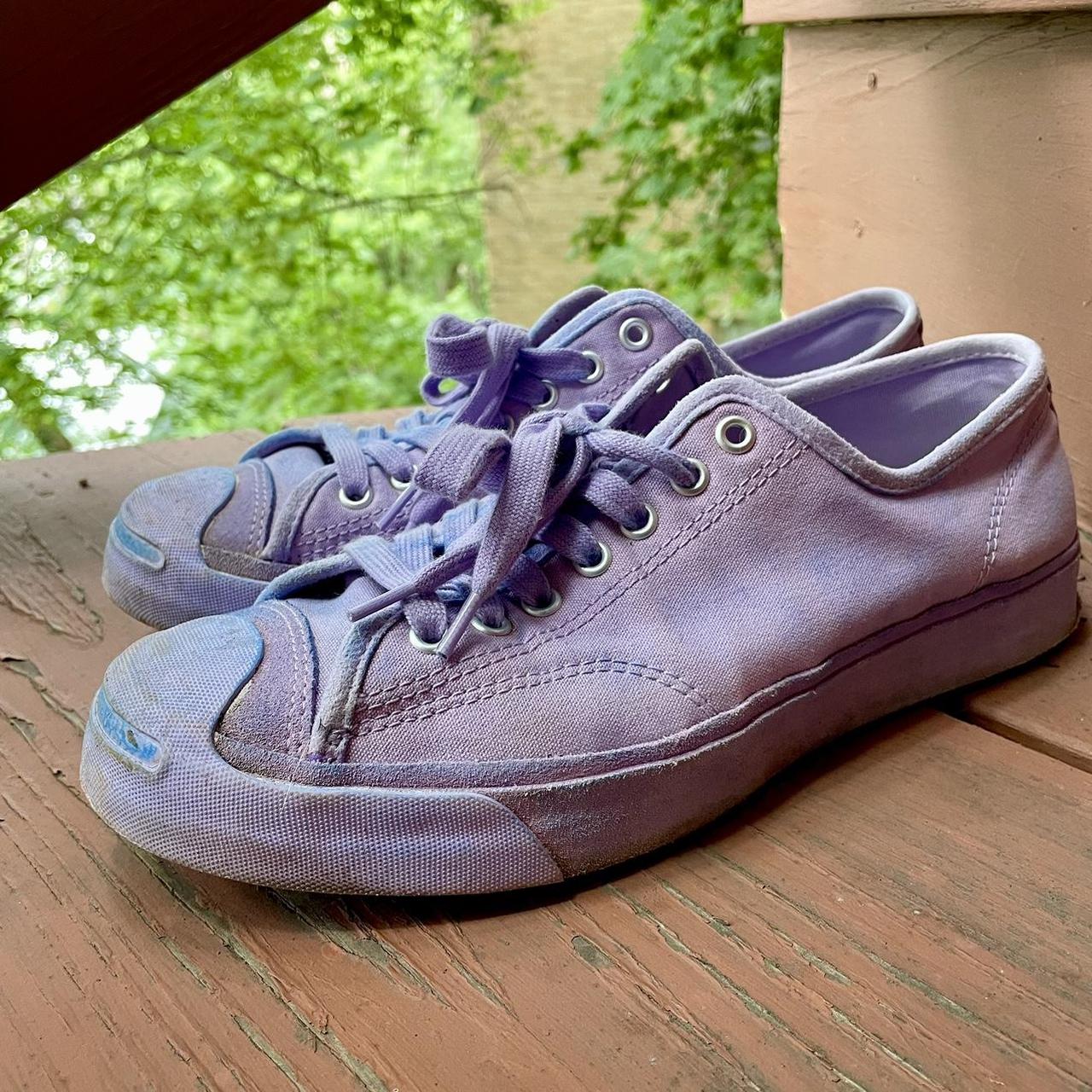 Purple Burnished Converse x Jack Purcell 🪁 Get... - Depop