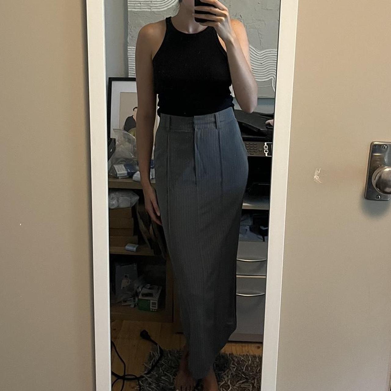 Stunning Dissh Diego pinstripe maxi skirt. Size 12,... - Depop