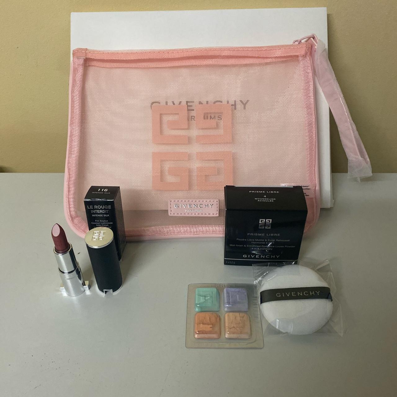 Brand new Givenchy makeup bag and travel size makeup... - Depop