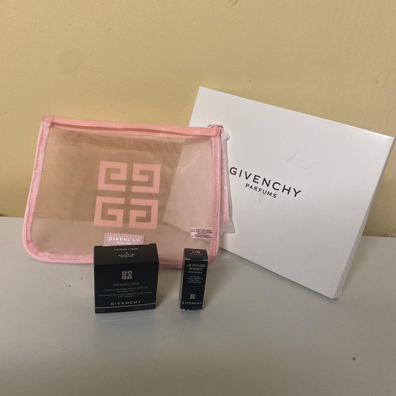 Brand new Givenchy makeup bag and travel size makeup... - Depop