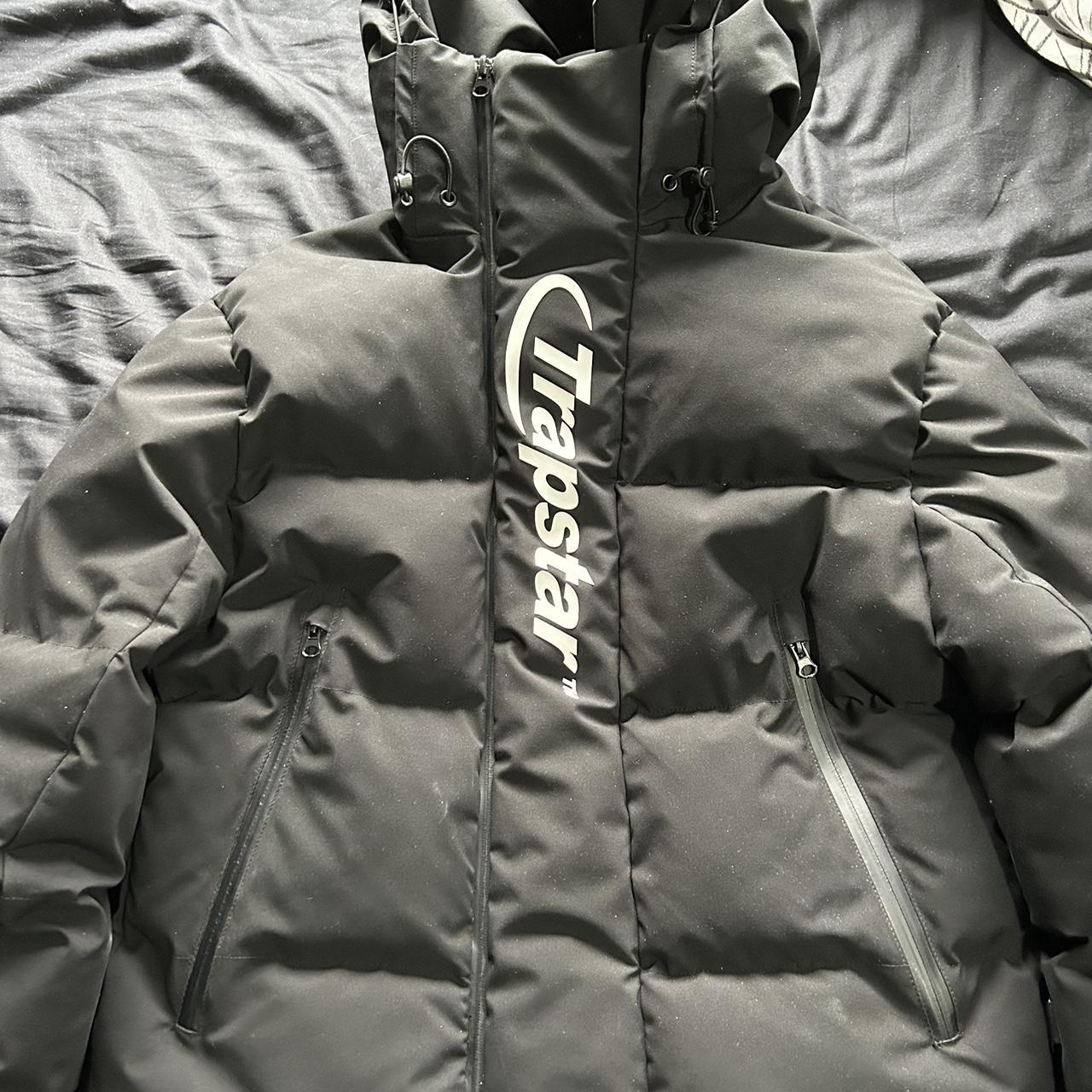 Trapstar Women's Black and White Coat | Depop