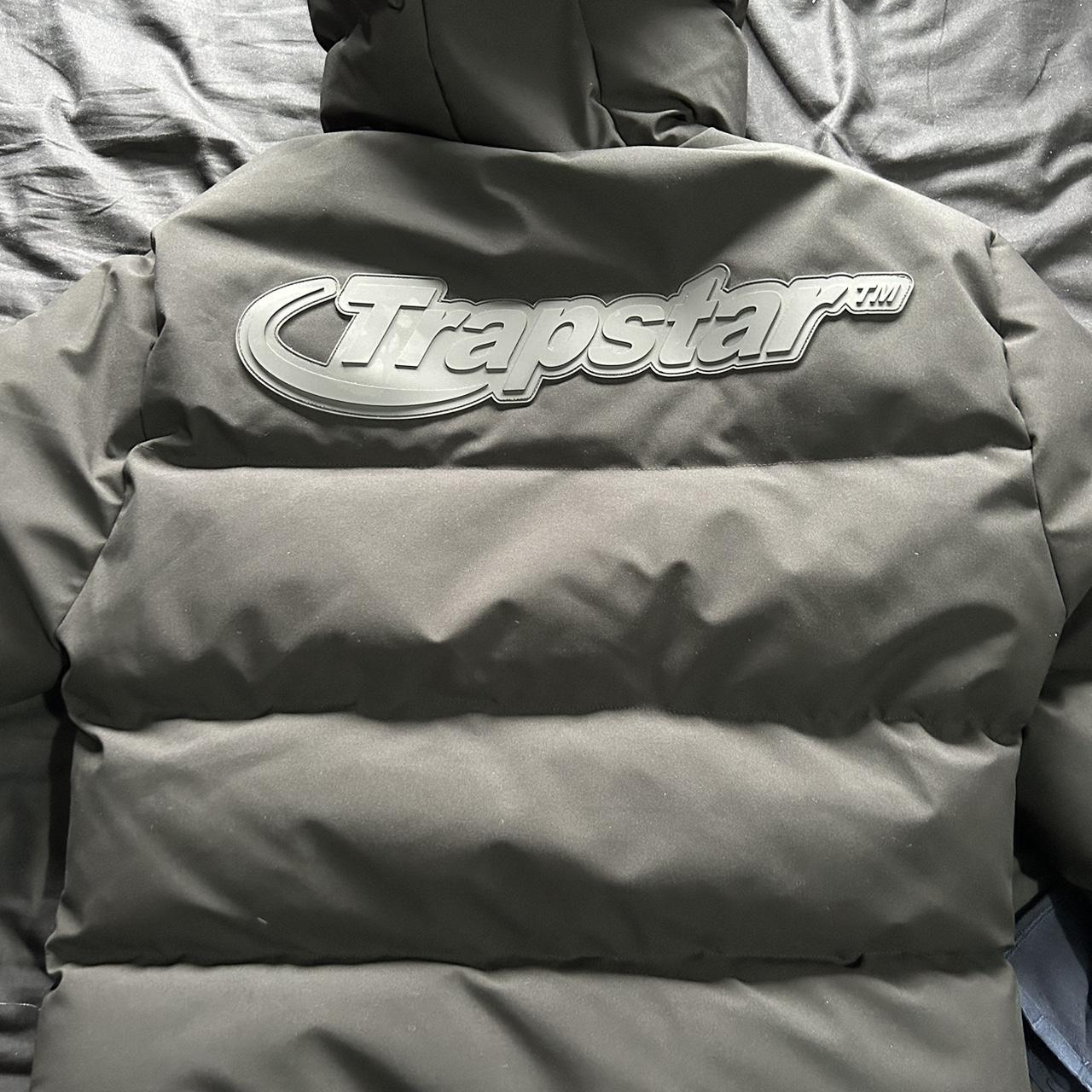 Trapstar Women's Black and White Coat | Depop