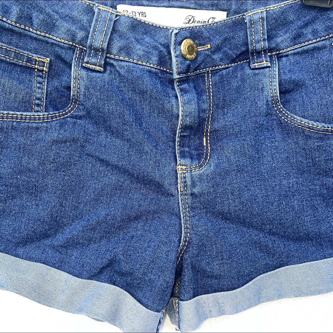 Girls Blue denim co shorts age 12-13 All items will... - Depop
