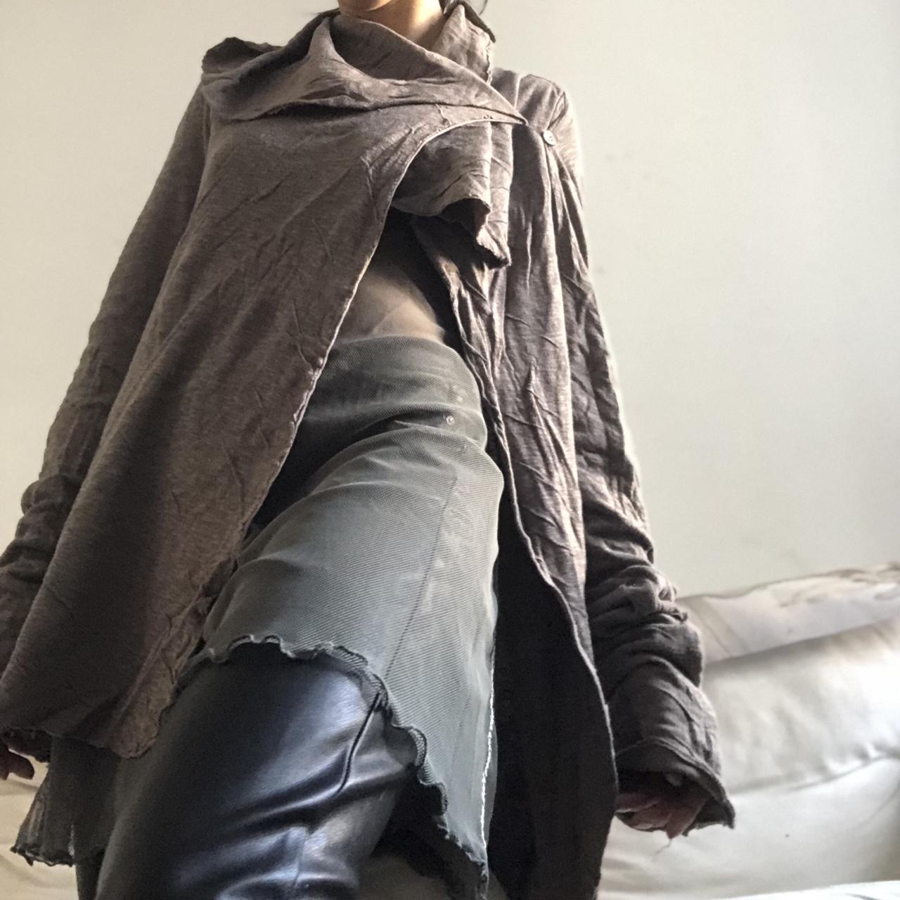 Drapey oversized sweater from designer sample sale -... - Depop