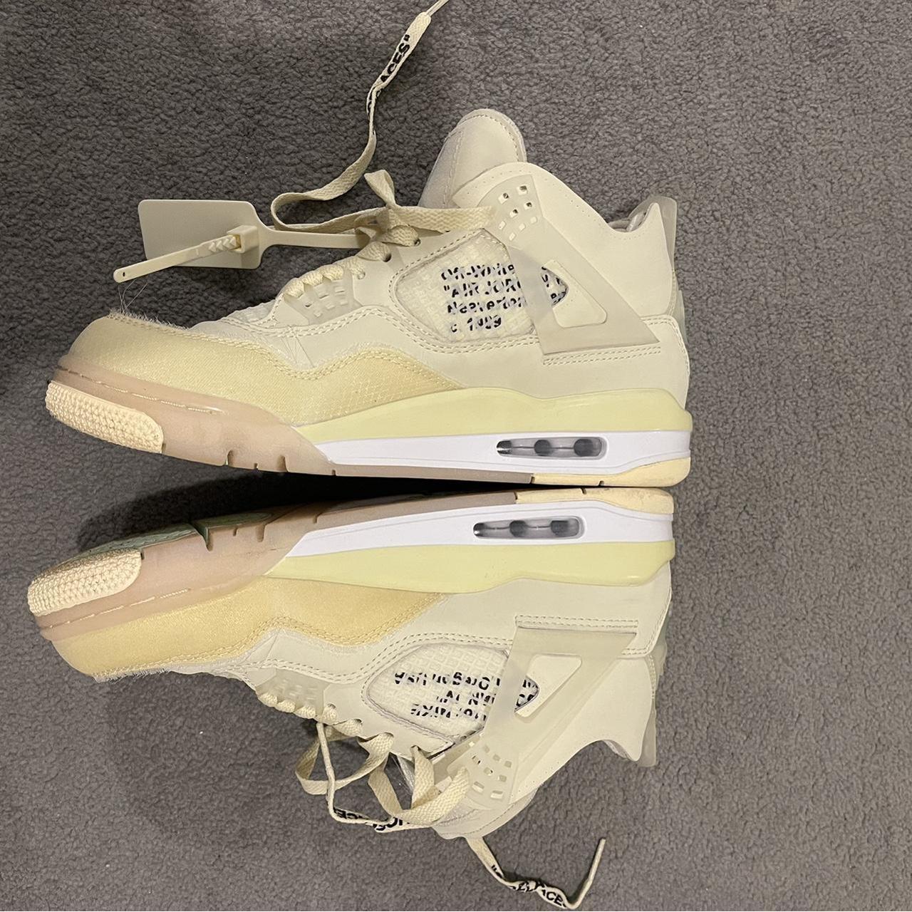 Off-white air Jordan Cream colour. Wore once... - Depop