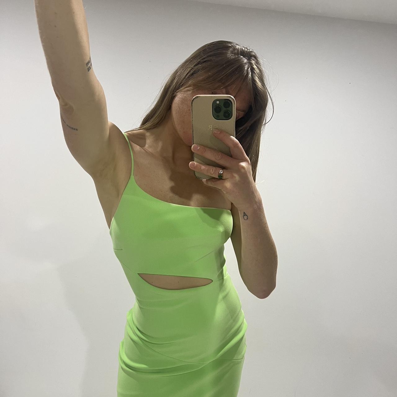 " This alluring lime-green Bec and Bridge cocktail... - Depop