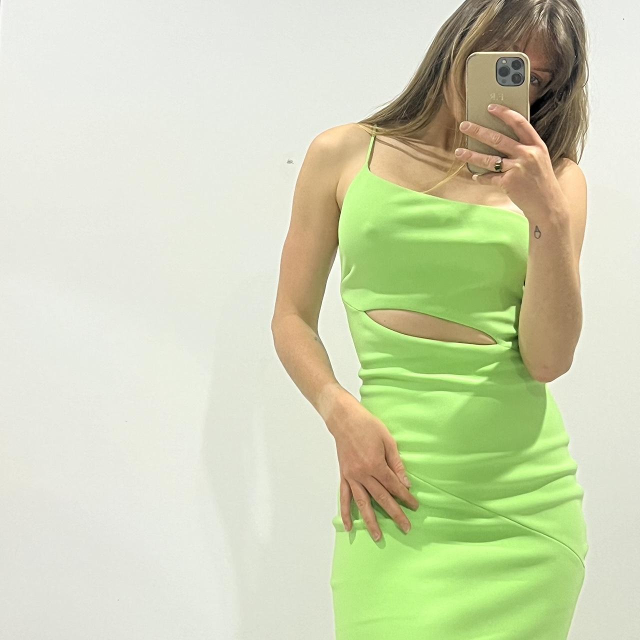 " This alluring lime-green Bec and Bridge cocktail... - Depop