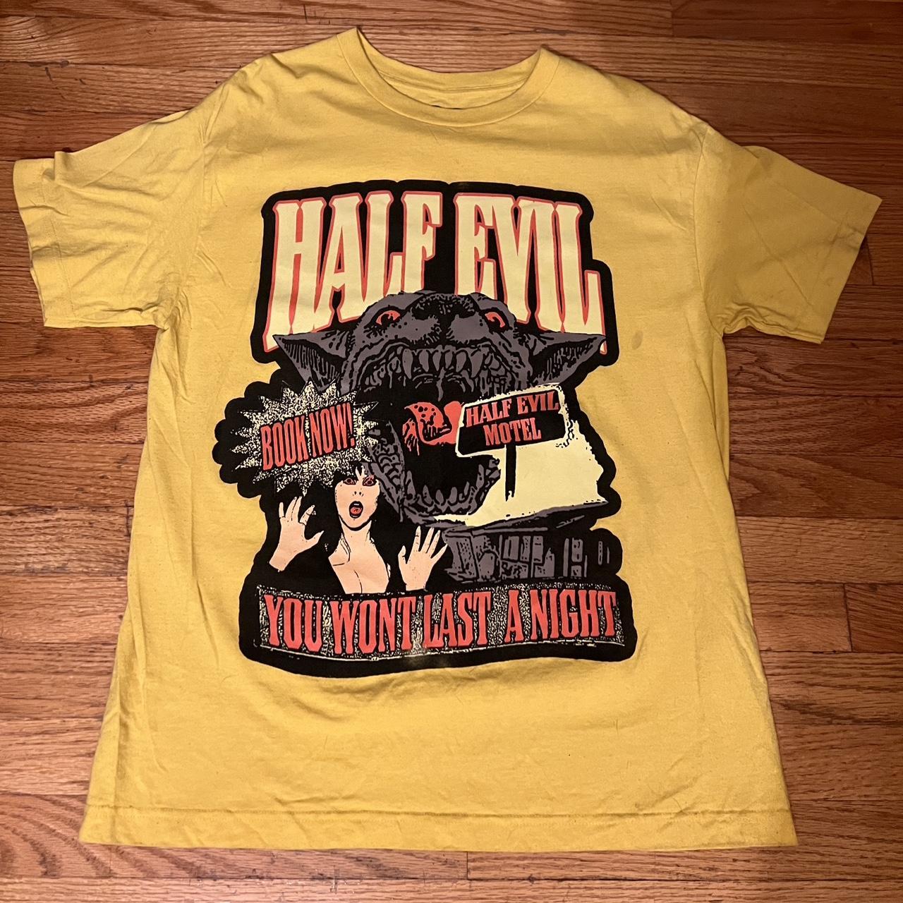 Half Evil Co. T-Shirt Size: Large Worn twice has an... - Depop