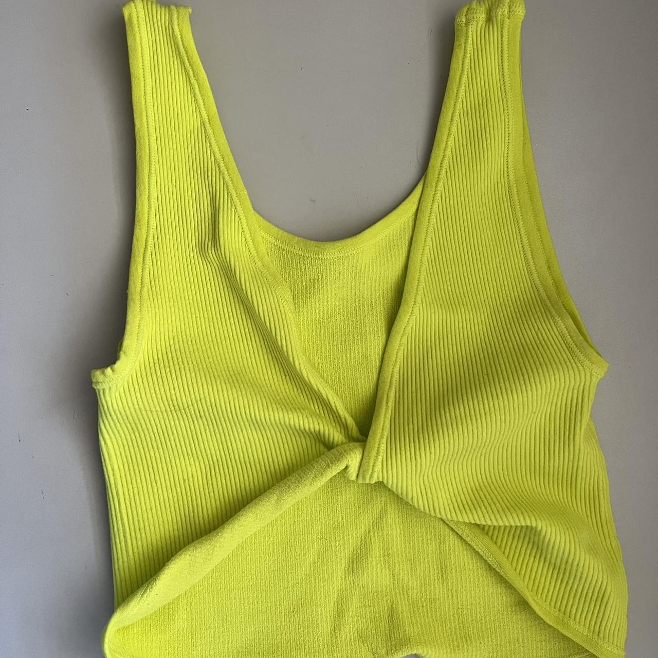 urban outfitters top green going out top worn once,... - Depop