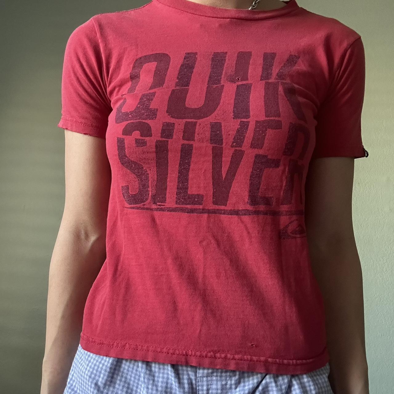 cute red quicksilver tee